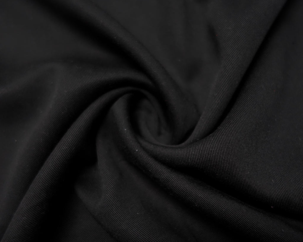 .5 MTR REMNANT 5.9oz TENCEL™ Lyocell Twill - Black – Main Fabric