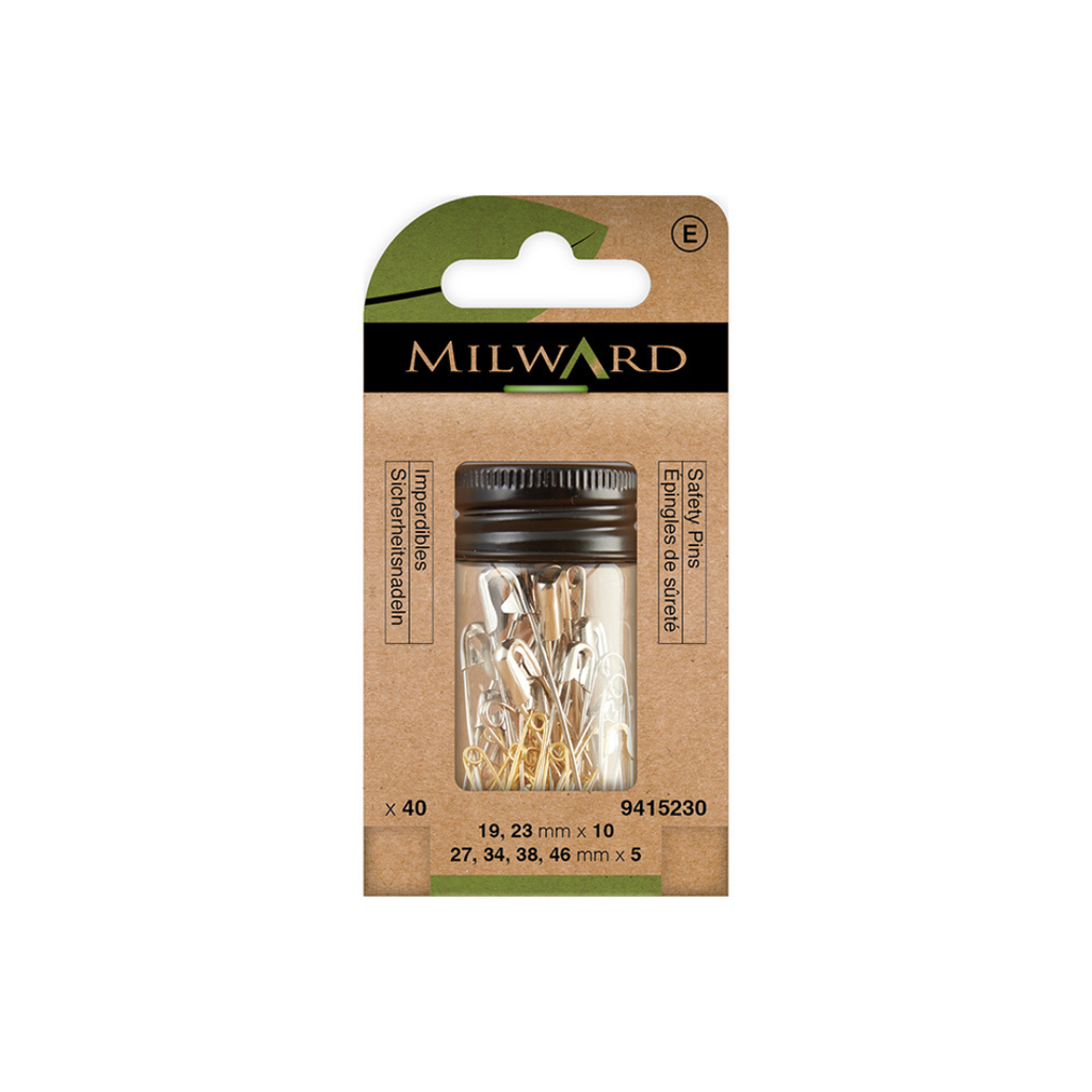 Safety Pins - Assorted Sizes (Brass & Steel) – Main Fabric