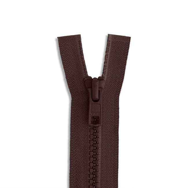 YYK #5 Molded Plastic Zipper - Dark Brown – Main Fabric